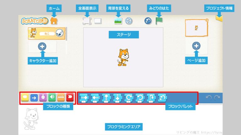 5～7歳向けプログラミング言語「ScratchJr（スクラッチジュニア）」の使い方 – リビングの魔王